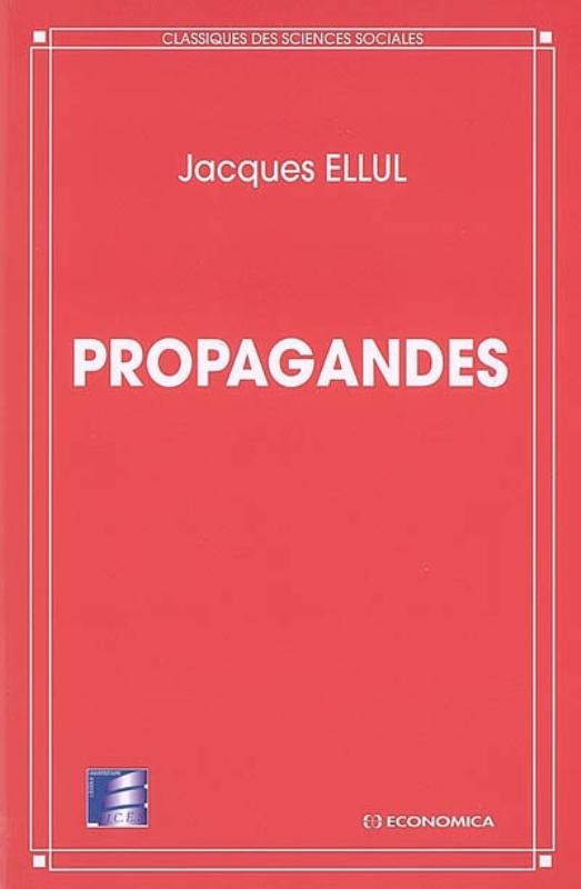 Achat livre Propagandes ELLUL Jacques - Economica